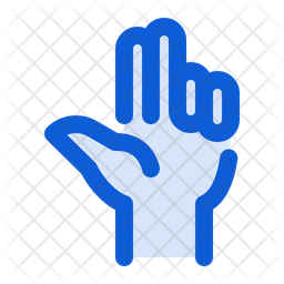 Two Finger Gesture Icon - Download in Dualtone Style