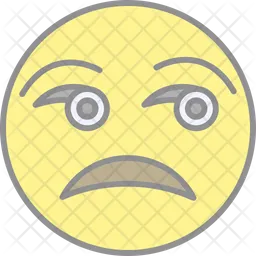 Unamused Face Emoji Icon - Download in Colored Outline Style