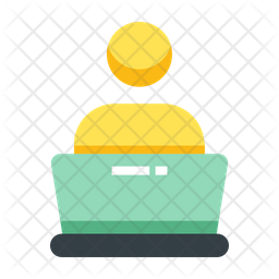 User computing Icon - Download in Flat Style