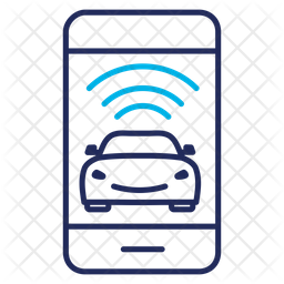 Vehicle App Icon - Download in Line Style