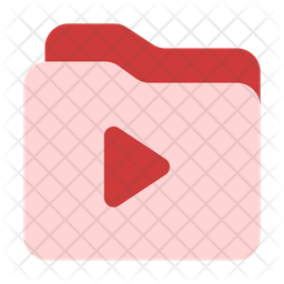 Video folder icons Icon - Download in Dualtone Style