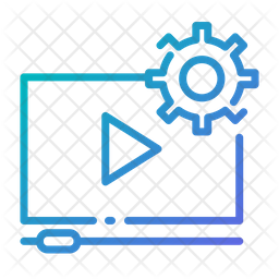 Video Tutorial Icon - Download in Gradient Style