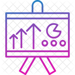 Visualization Icon - Download in Gradient Style