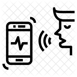 Voice recognition Icon - Download in Line Style