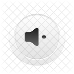 Volume down Icon - Download in Flat Style