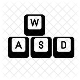 Free Wasd Keyboard Glyph Icon - Available in SVG, PNG, EPS, AI & Icon fonts