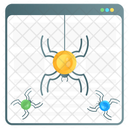 Web Crawler Icon - Download in Flat Style