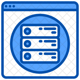 Web Server Icon - Download in Dualtone Style