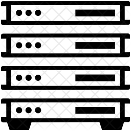 Web Server Icon - Download in Glyph Style