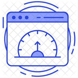 Webpage Dashboard Icon - Download in Colored Outline Style
