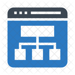 Website architecture Icon - Download in Flat Style