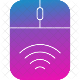 Wifi Mouse Icon - Download in Gradient Style