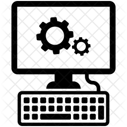 Work Station Icon - Download in Glyph Style