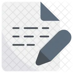 Write File Icon - Download in Flat Style