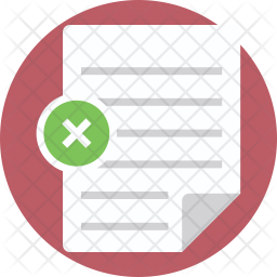 Wrong Document Icon - Download in Flat Style