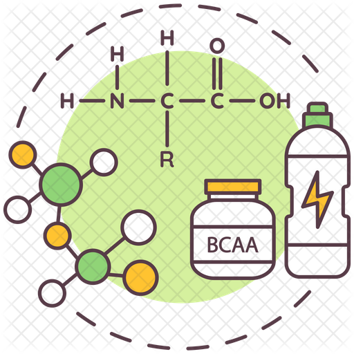 Amino acids Icon - Download in Colored Outline Style Amino acids Icon - Download in Colored Outline Style