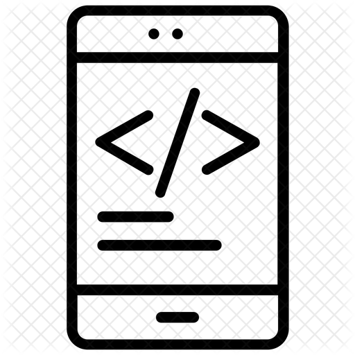 App Development Icon - Download in Line Style