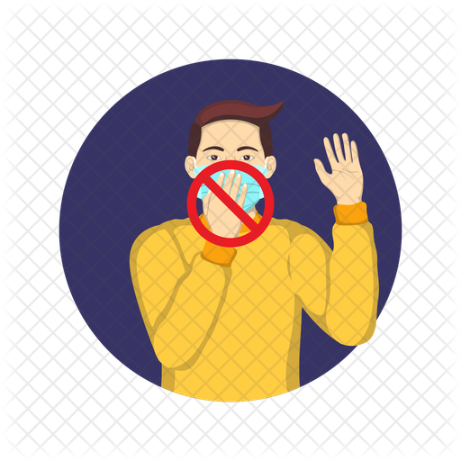 Avoid Touching Face Icon - Download in Flat Style Avoid Touching Face Icon - Download in Flat Style
