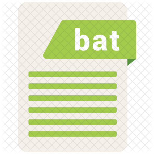 Bat file Icon - Download in Flat Style