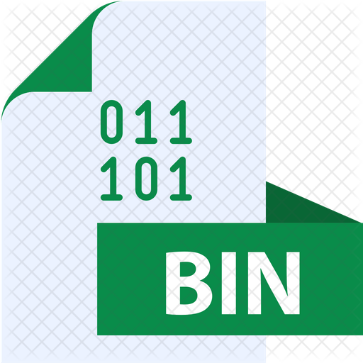 Bin File Icon - Download in Gradient Style