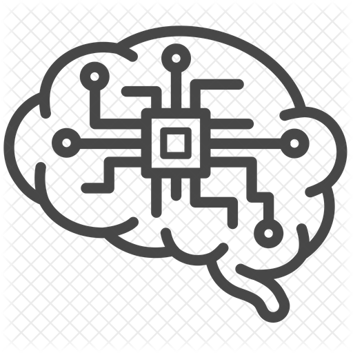 Brain chip Icon - Download in Line Style Brain chip Icon - Download in Line Style