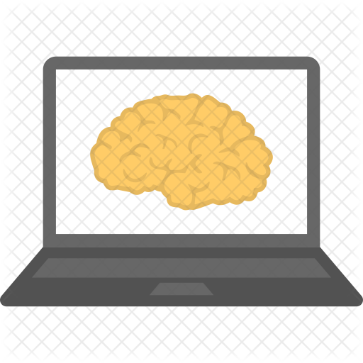 Brain Computer Interface Icon - Download in Flat Style