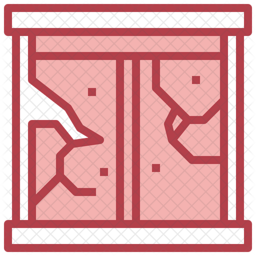 Broken Window Icon Download In Dualtone Style