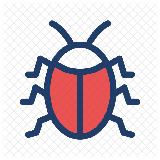 Bug Logo Icon Download In Colored Outline Style