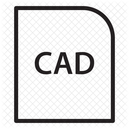 Cad File Icon - Download in Line Style