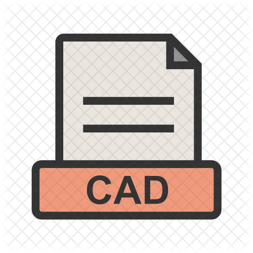 Cad file Icon - Download in Colored Outline Style