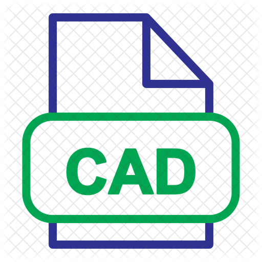 Cad File Icon - Download in Line Style