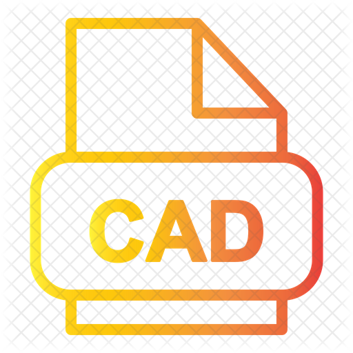 Cad File Icon - Download in Gradient Style