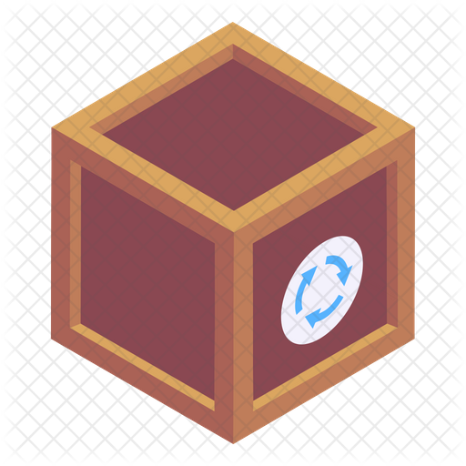 Carton Reuse Icon Download In Isometric Style
