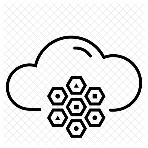 Cloud Computing Microservices Icon Download In Line Style
