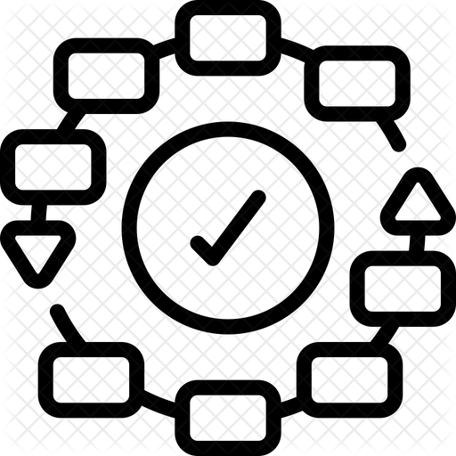 Complete Agile Process Icon - Download in Line Style