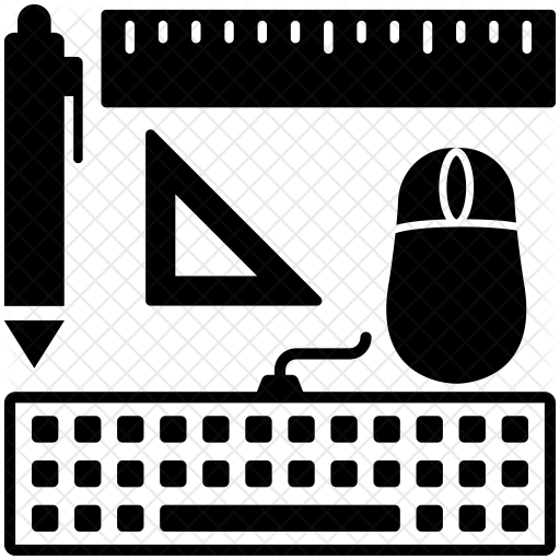 Computer Designing Icon - Download in Glyph Style