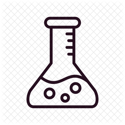 Conical Flask Icon - Download in Line Style