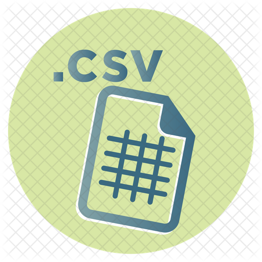 Csv file Icon - Download in Gradient Style Csv file Icon - Download in Gradient Style