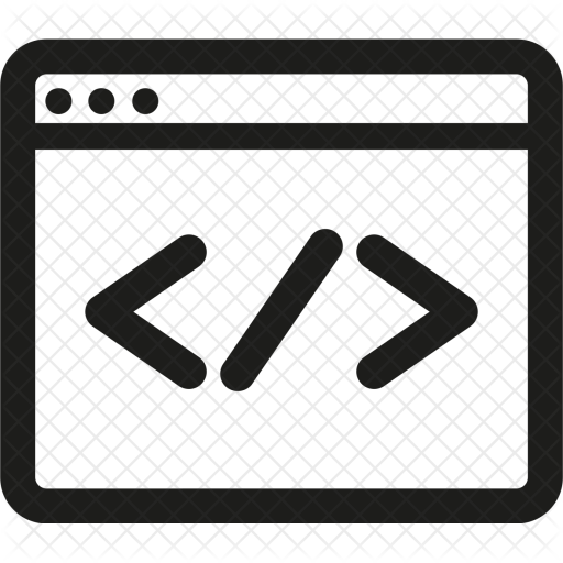 Custom, Code Icon - Download in Line Style