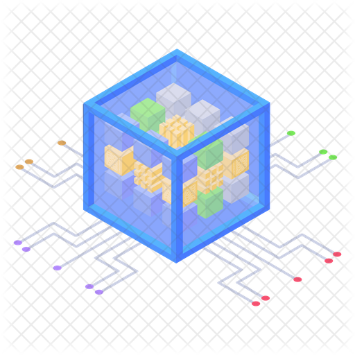 Data Processing Icon - Download in Isometric Style