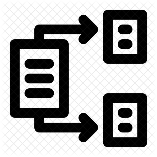 Data transformation Icon - Download in Line Style