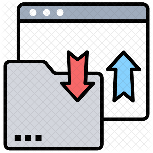 Data Transformation Icon - Download in Colored Outline Style