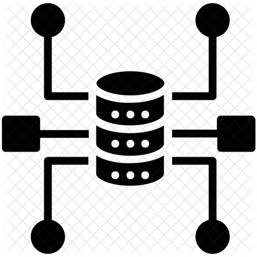 Database Architecture Icon - Download in Glyph Style