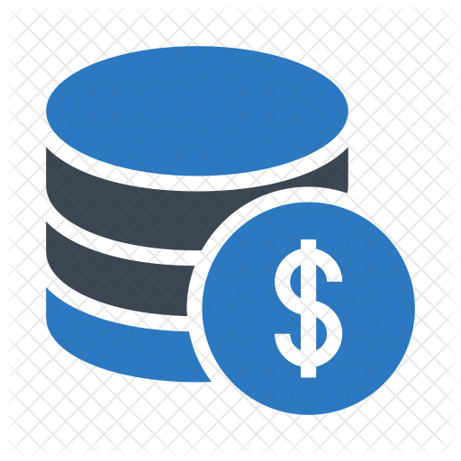 Database Cost Icon Download In Flat Style 