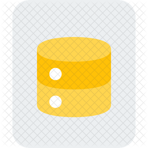 Database File Icon - Download in Flat Style