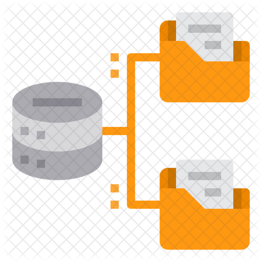 Database Folder Icon - Download in Flat Style