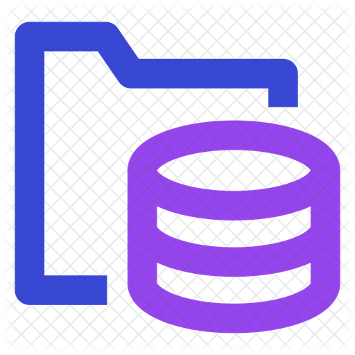 Database folder Icon - Download in Line Style