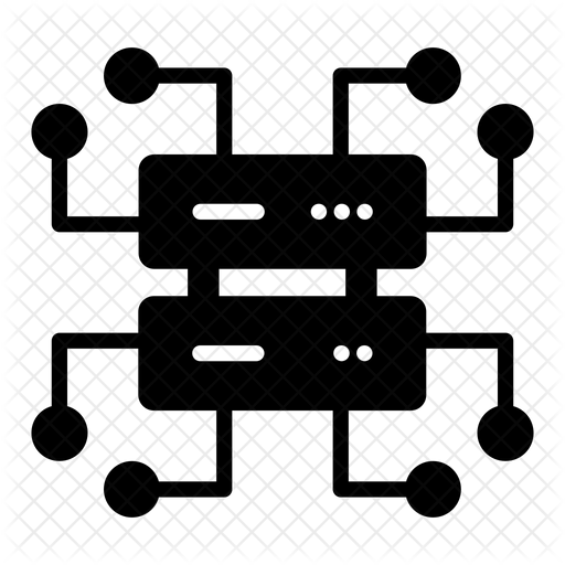 Database Structure Icon - Download in Glyph Style