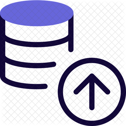 Database Upload Icon - Download in Dualtone Style