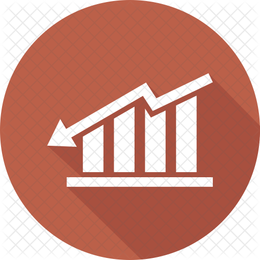 Decrease chart Icon - Download in Glyph Style